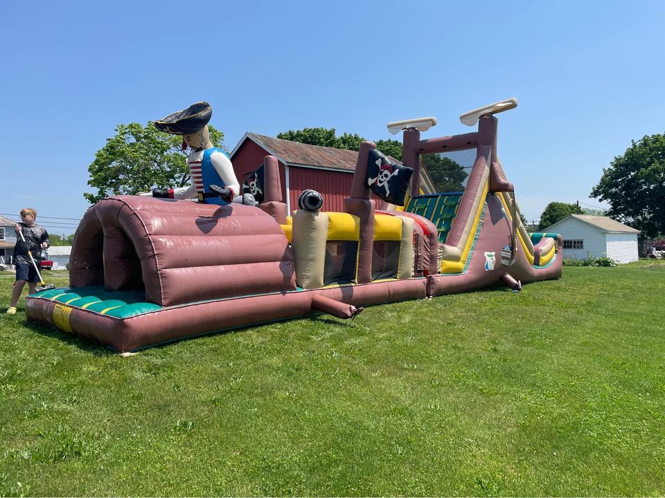 2-piece 52-foot Pirate Obstacle Course | Check out each page for fun!