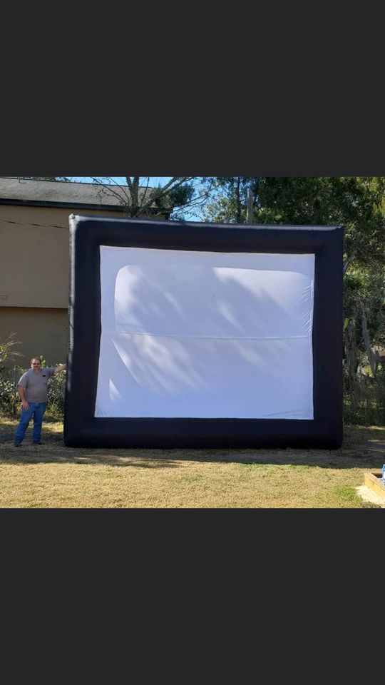 20 foot Movie Screen setup | Check out each page for fun!
